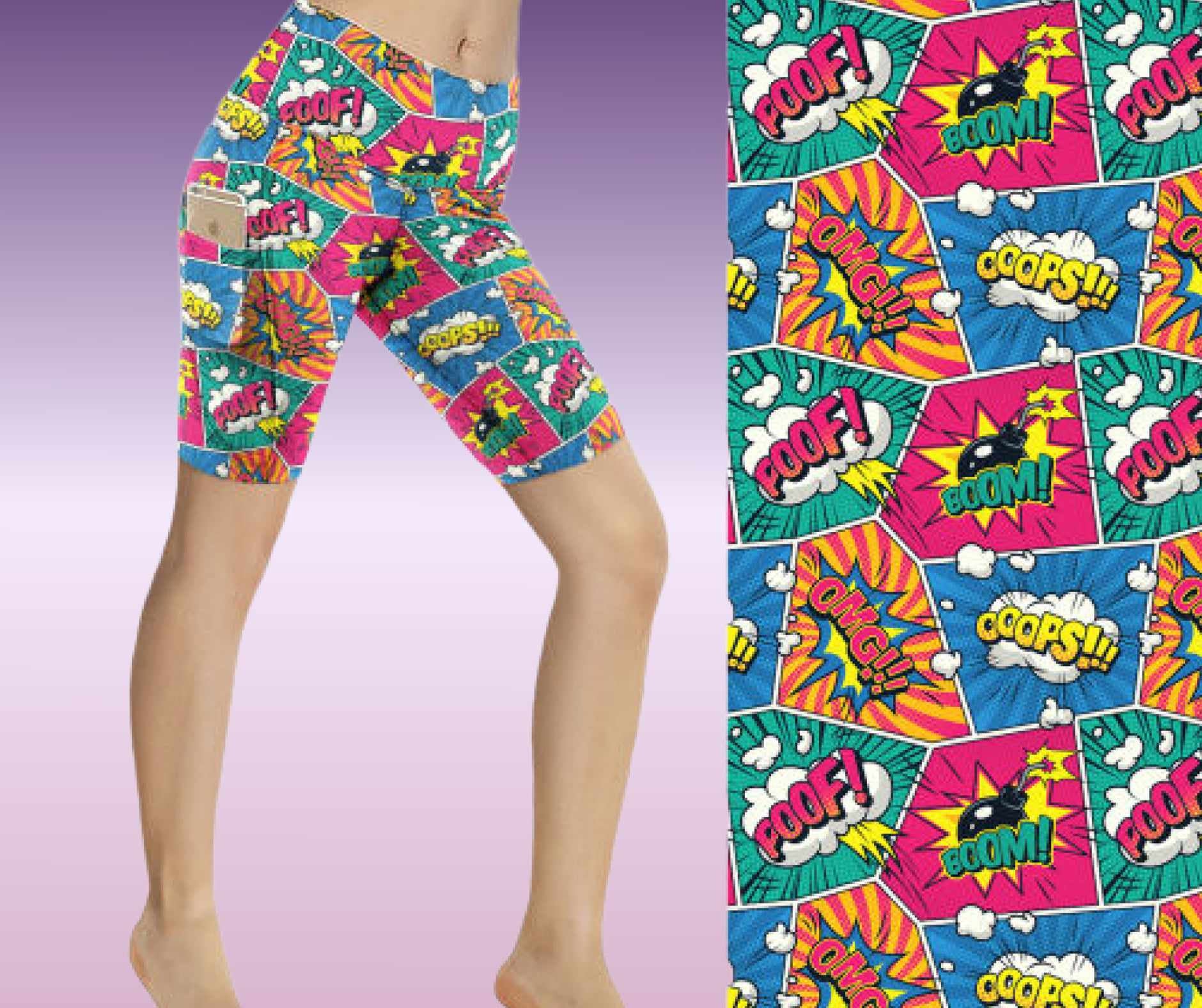 Comic Shorts - Yoga Band - Pockets | Decks Closet
